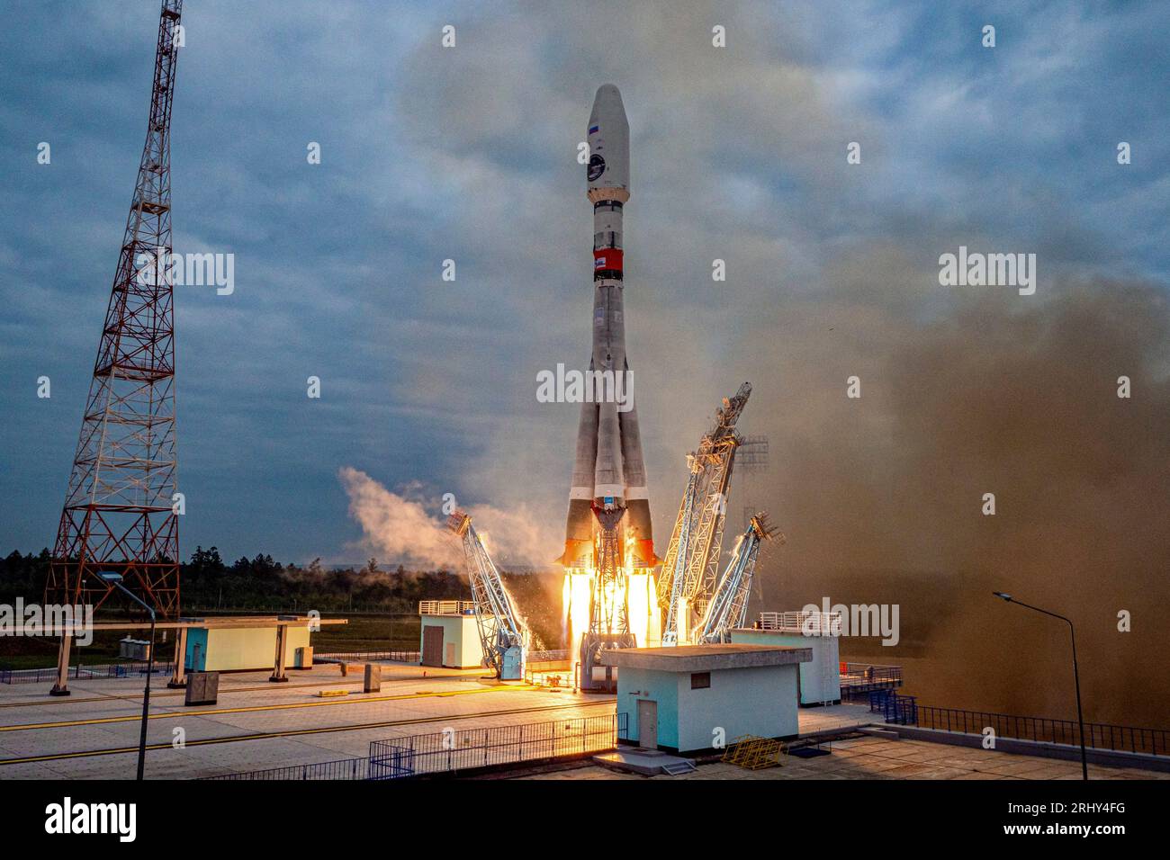 FILE - In this image made from video released by Roscosmos State Space Corporation, the Soyuz-2 ...