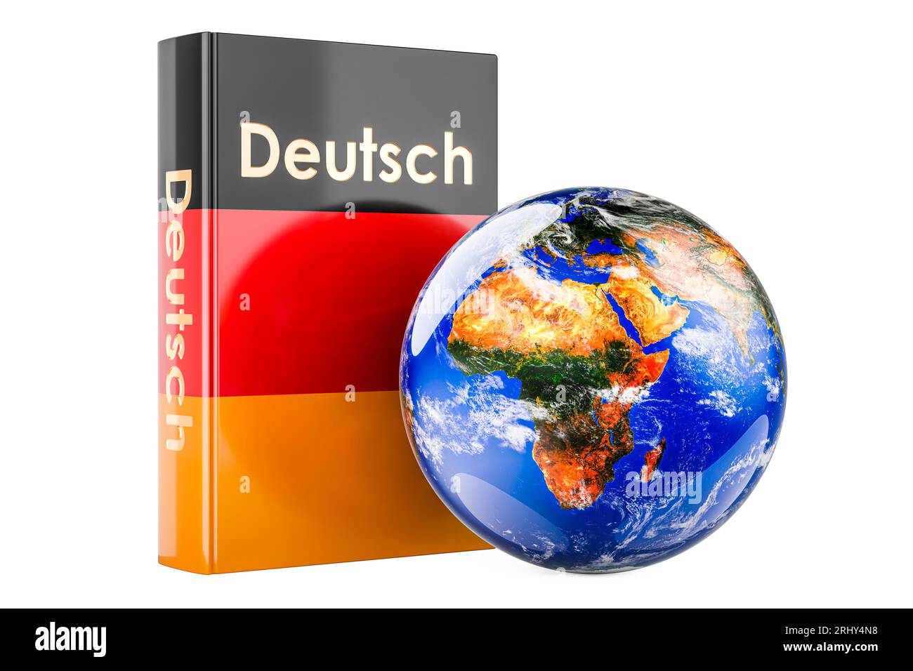 German language textbook with Earth Globe. International lessons and ...