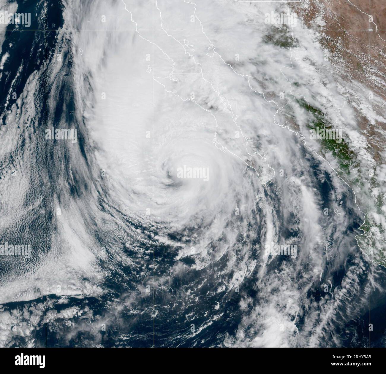 Pacific Ocean. 19th Aug, 2023. Hurricane Hilary is an active tropical ...