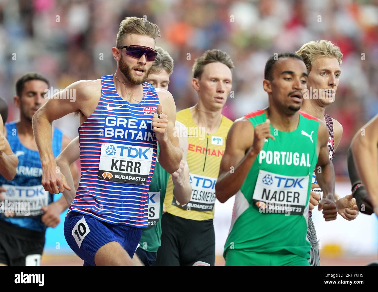 Great Britain's Josh Kerr places second in heat 1 of the Men's 1500 ...