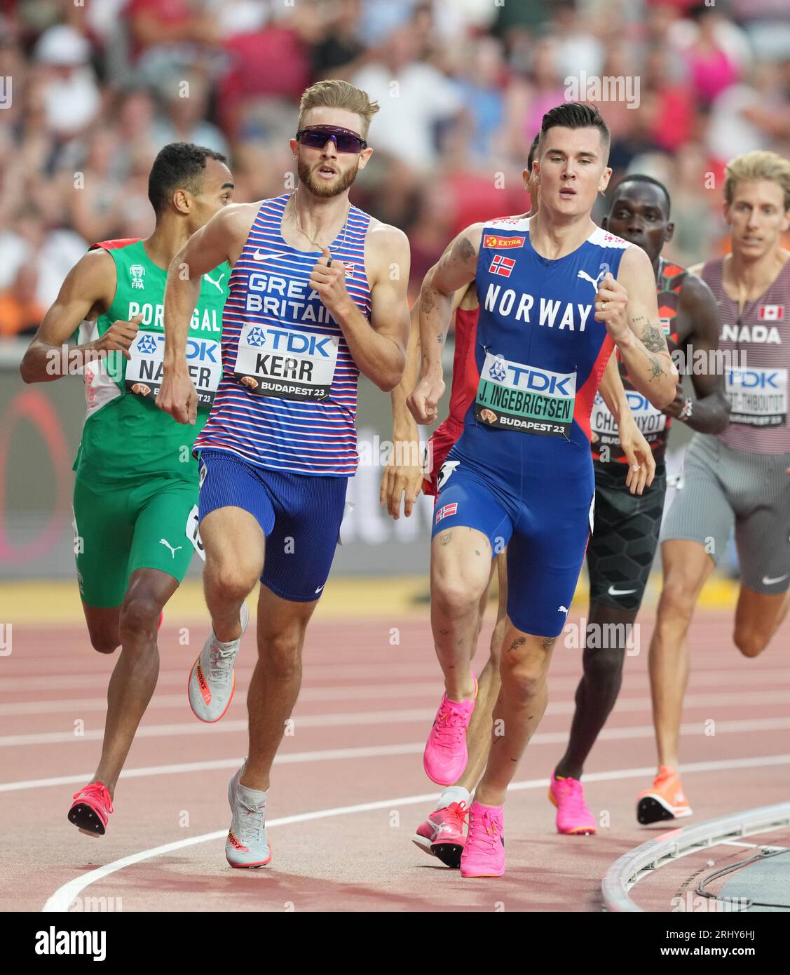 Great Britain's Josh Kerr places second in heat 1 of the Men's 1500 ...