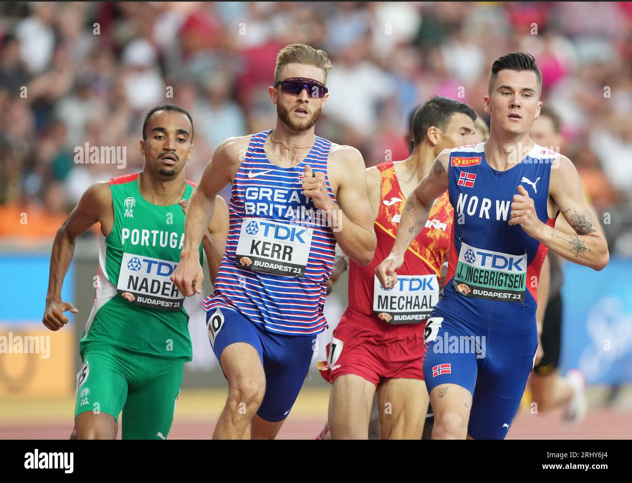 Great Britain's Josh Kerr places second in heat 1 of the Men's 1500 ...