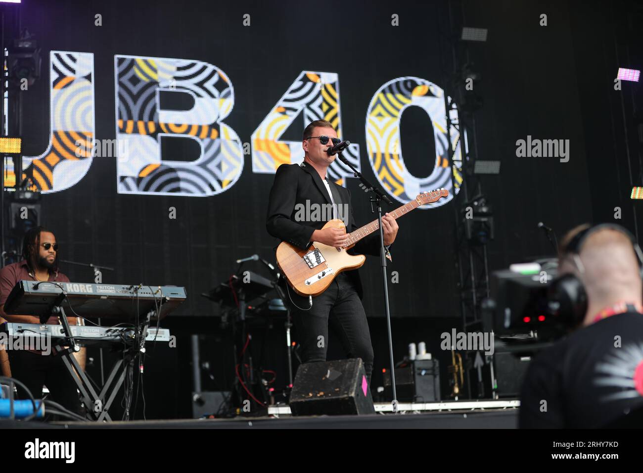 Henley-on-Thames, United Kingdom, 19 August 2023. Matt Doyle of UB40 at ...
