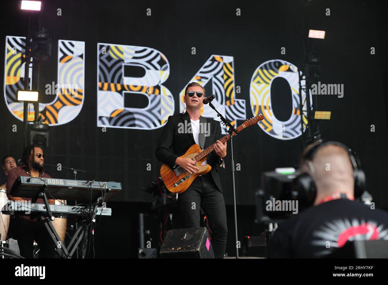 Henley-on-Thames, United Kingdom, 19 August 2023. Matt Doyle of UB40 at ...