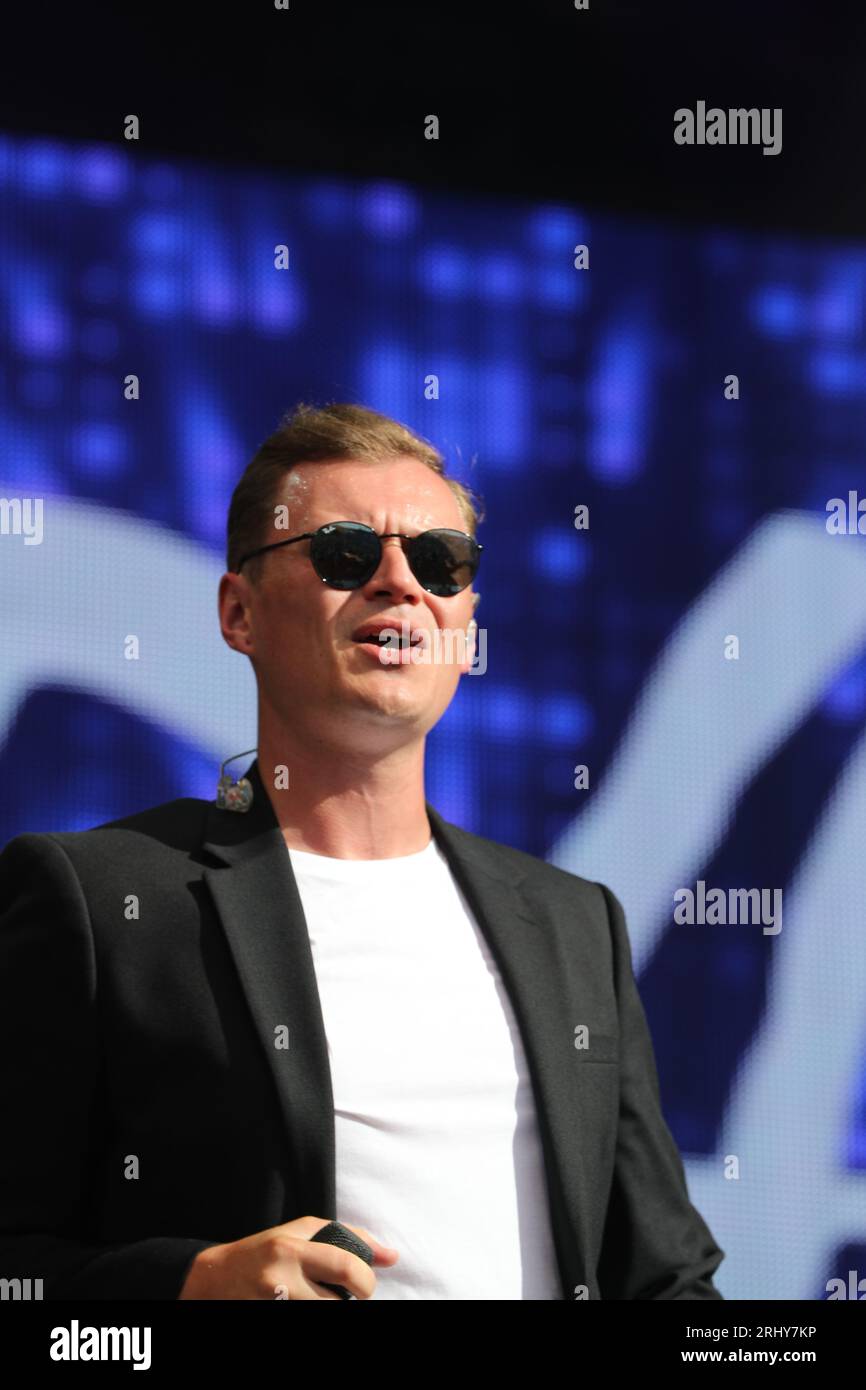 Henley-on-Thames, United Kingdom, 19 August 2023. Matt Doyle of UB40 at ...