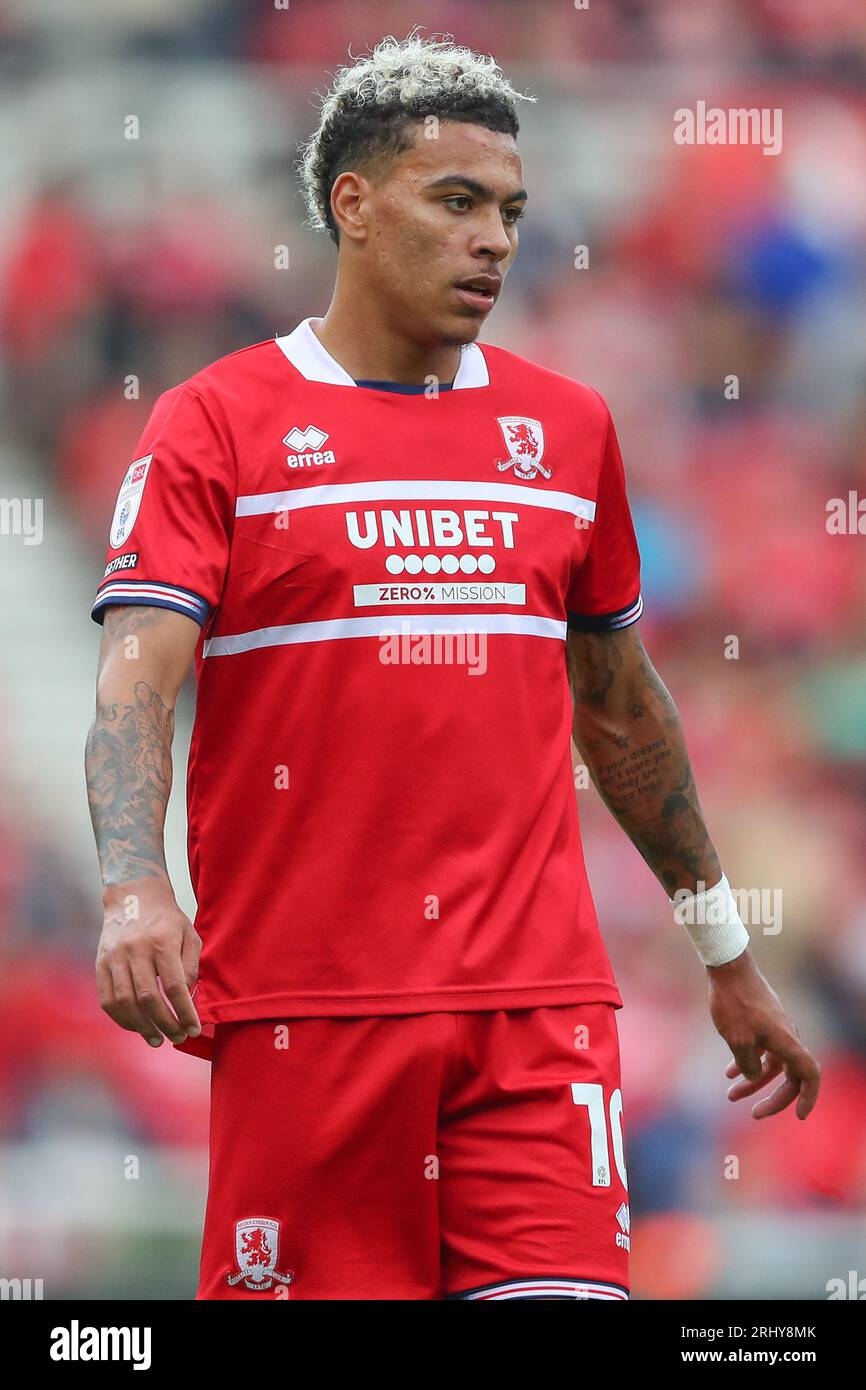 Morgan Rogers #10 of Middlesbrough during the Sky Bet Championship ...