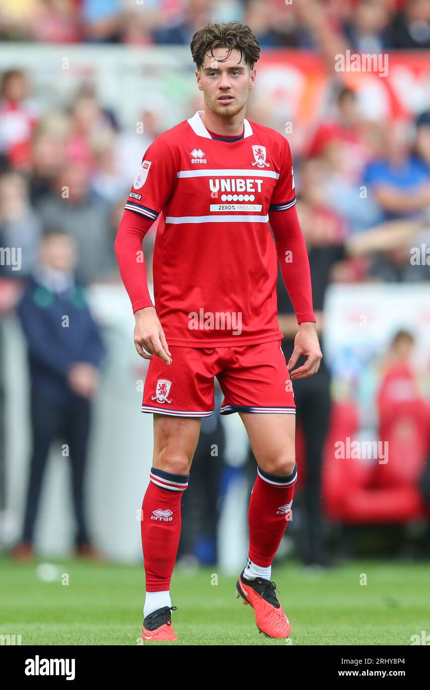 Hayden Hackney #7 of Middlesbrough during the Sky Bet Championship ...