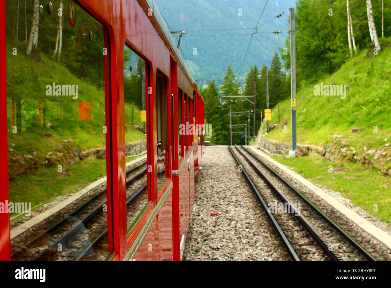 Train in the alps hi-res stock photography and images - Alamy