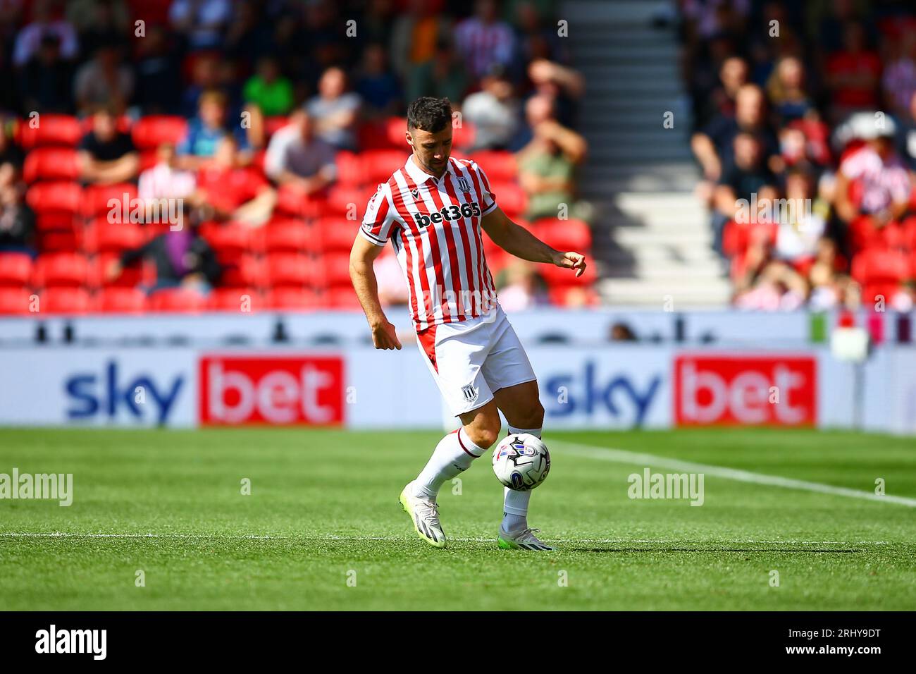 bet365 Stadium, Stoke, England - 19th August 2023 Enda Stevens (3) of ...
