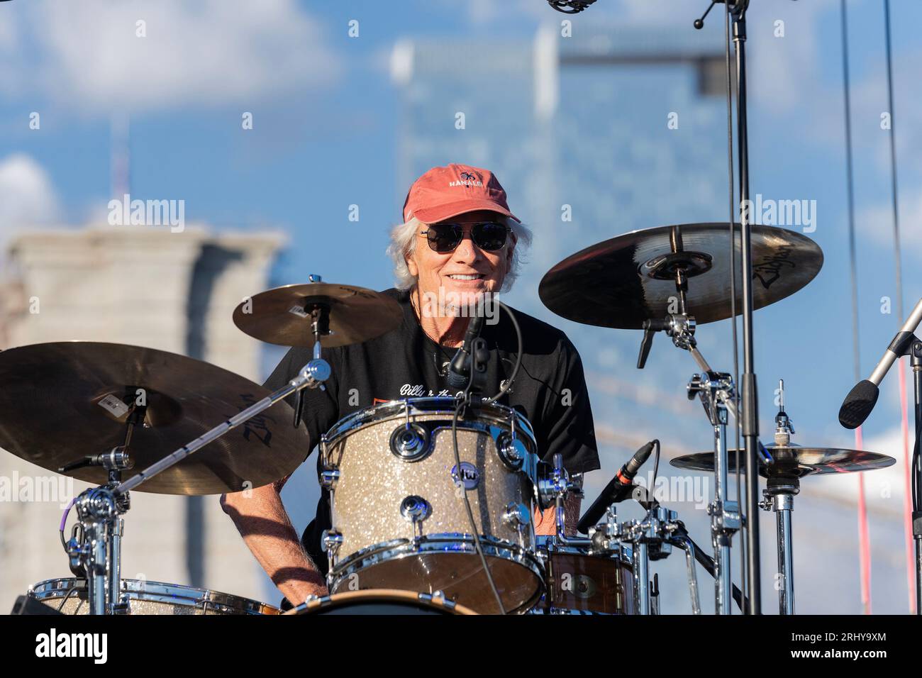 New York, USA. 18th Aug, 2023. Bill Kreutzmann on drums performs with ...