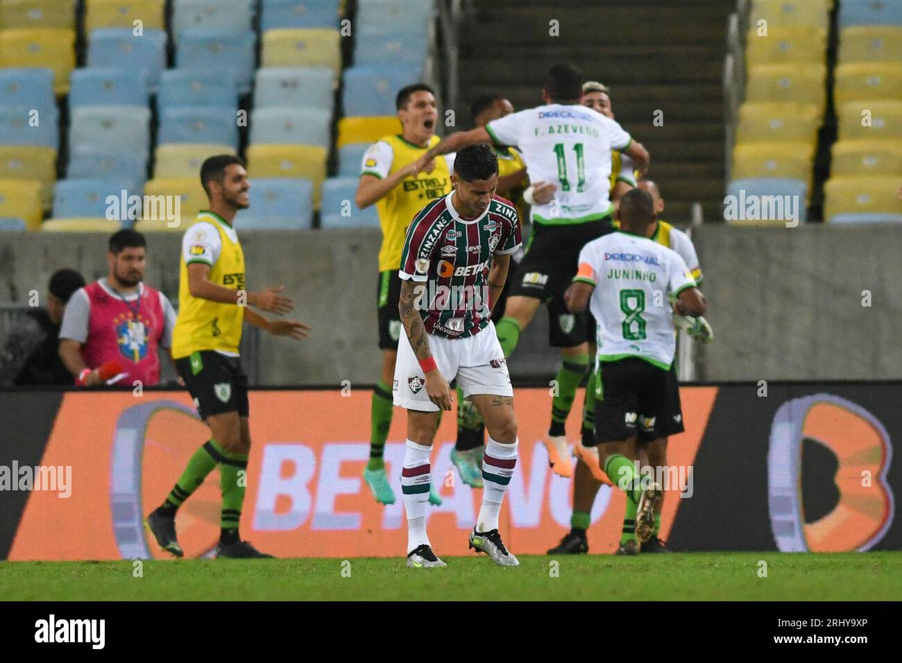 Rio De Janeiro, Brazil. 19th Aug, 2023. MG held at the Maracanã Stadium ...