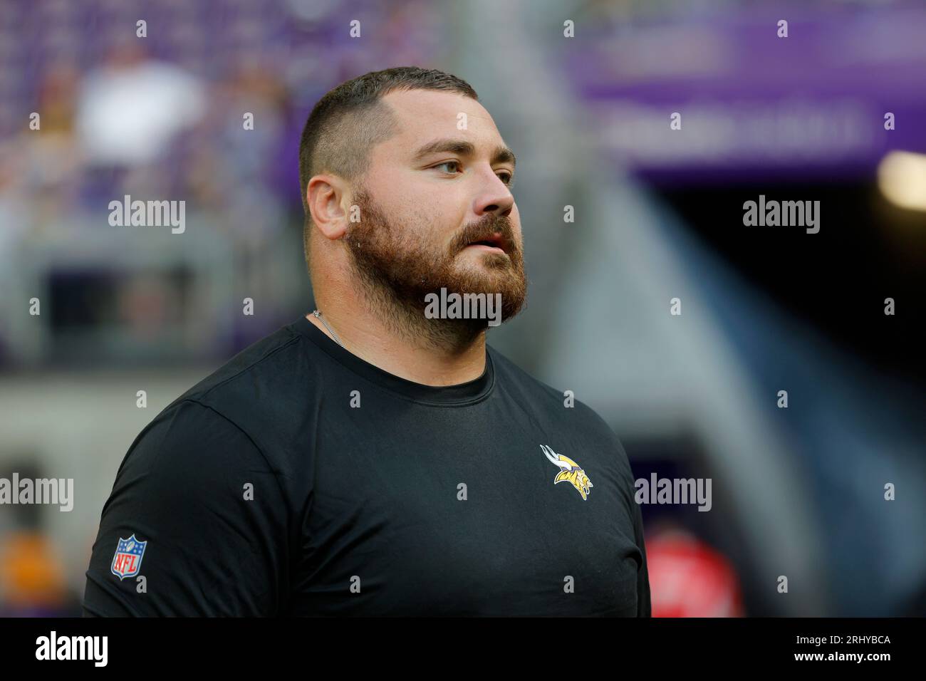 Minnesota Vikings defensive tackle Harrison Phillips walks on the field ...