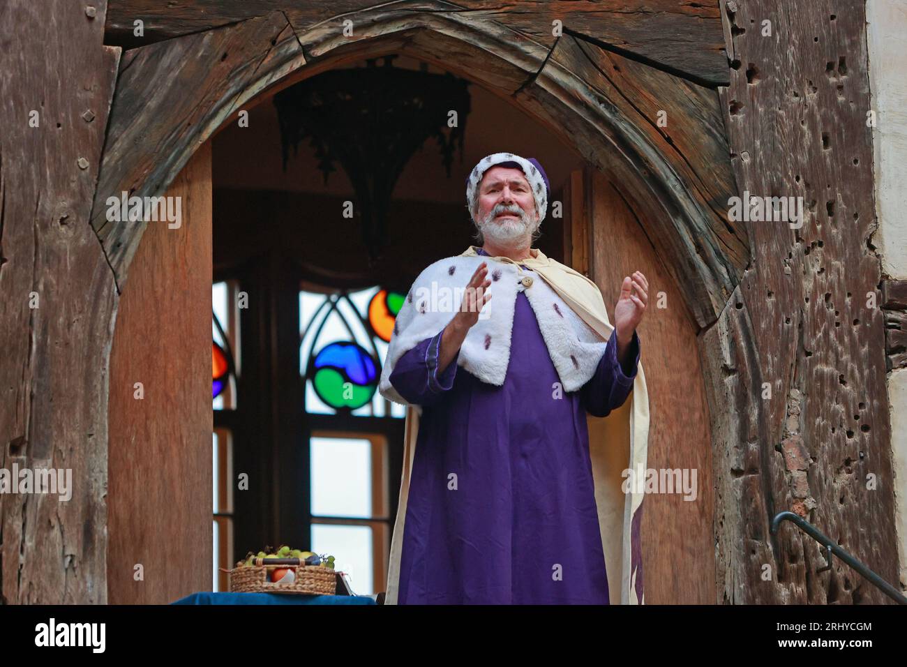 19 August 2023, Saxony-Anhalt, Falkenstein/Harz: Speaker Master ...