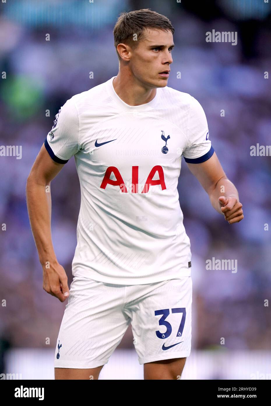 Tottenham Hotspur's Micky van de Ven during the Premier League match at ...