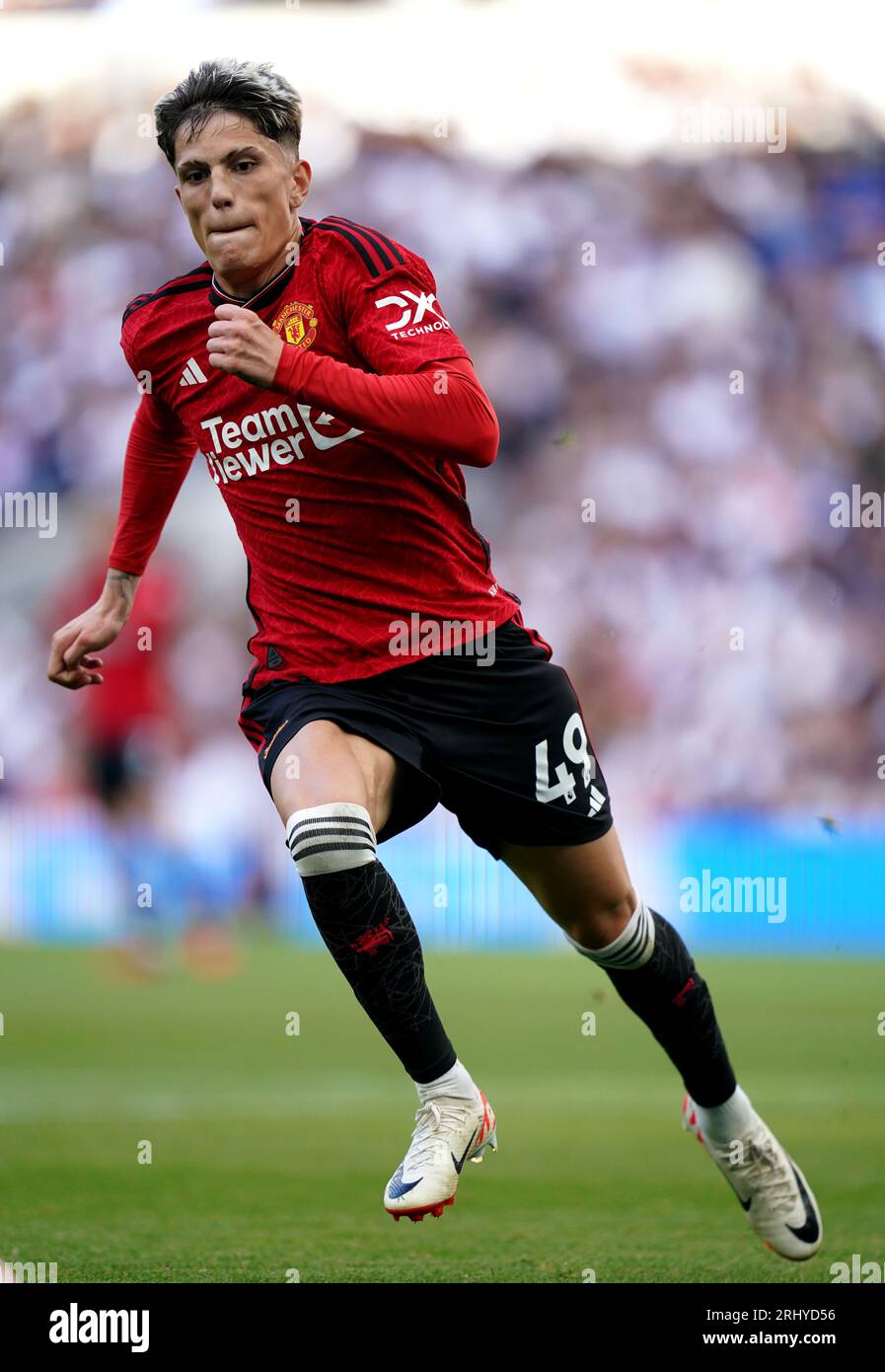 Manchester United's Alejandro Garnacho during the Premier League match ...