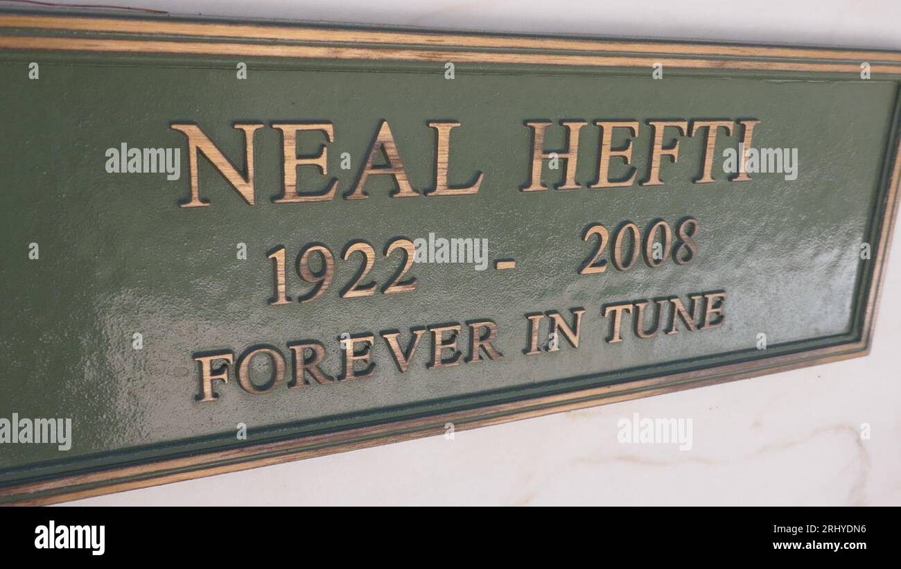 Los Angeles, California, USA 18th August 2023 Composer Neal Hefti Grave ...