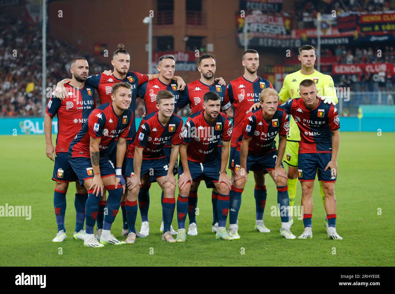 Genoa Cfc team pisture during the Italian Serie A, football match between Genoa Cfc and Acf ...