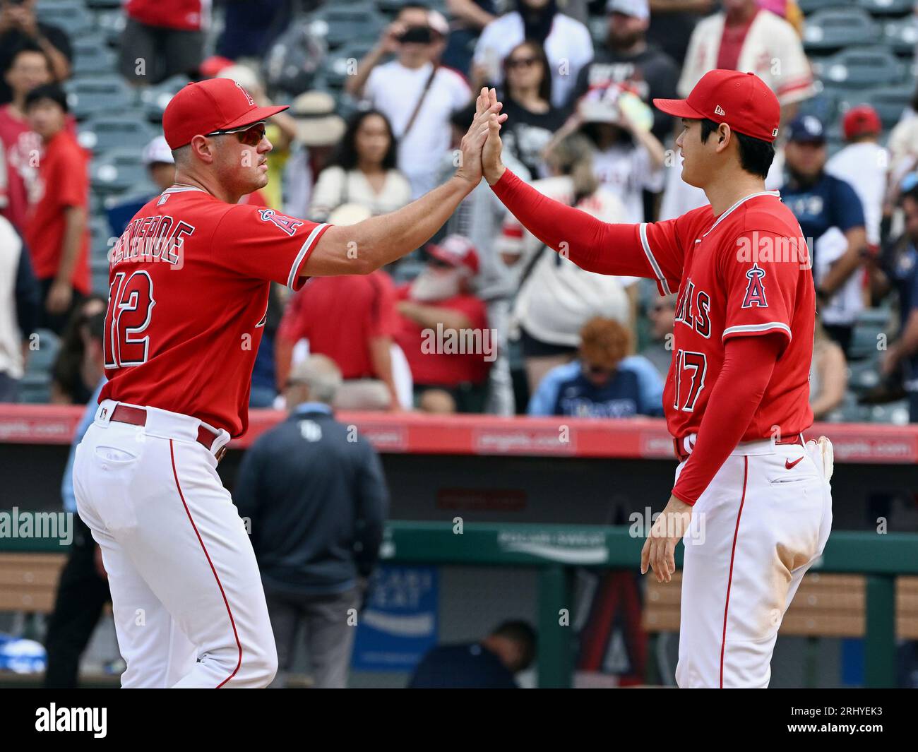 ANAHEIM, CA - AUGUST 19: Los Angeles Angels right fielder Hunter ...