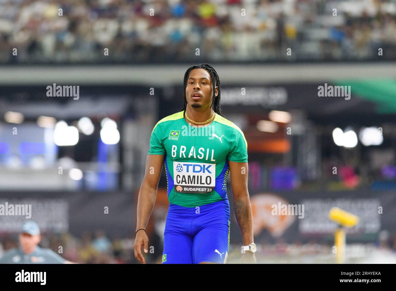 August 19, 2023: Paulo Andre Camilo (Brazil) before the 100 metres heat ...