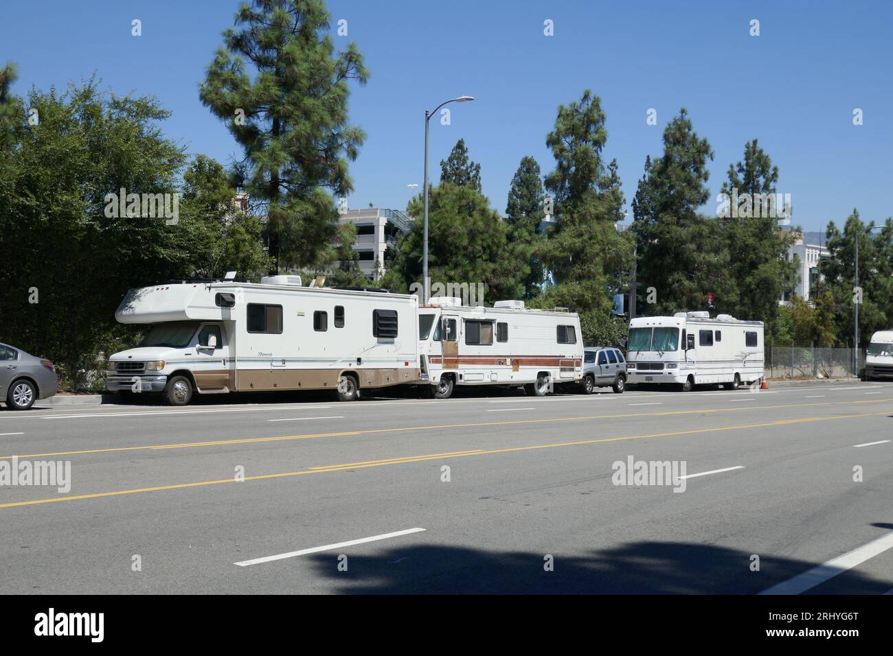 Los Angeles, California, USA 18th August 2023 Homeless RV Encampments ...