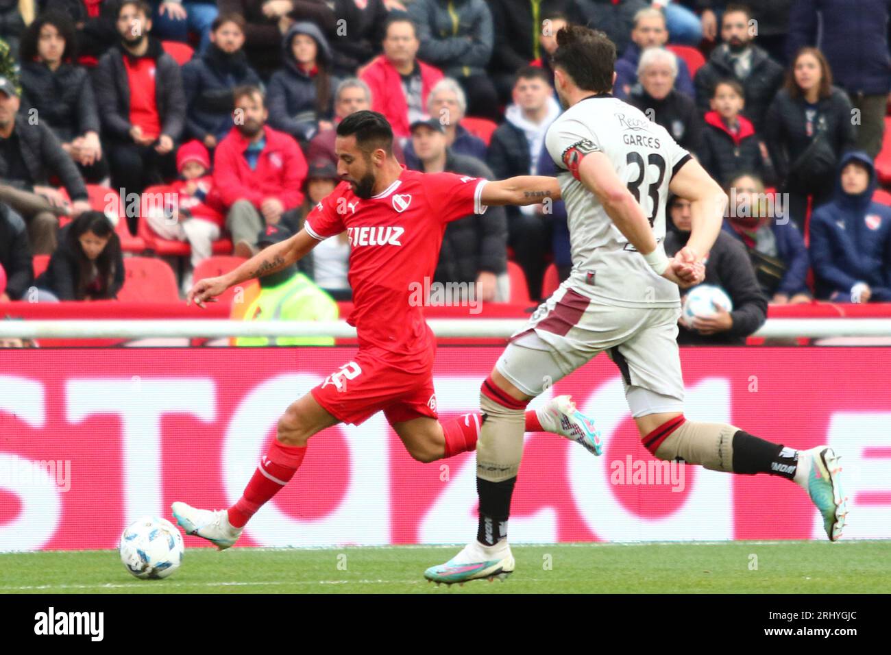 Buenos Aires, Argentina. 19th Aug, 2023. Mauricio Isla of Independiente during game for the 1st ...