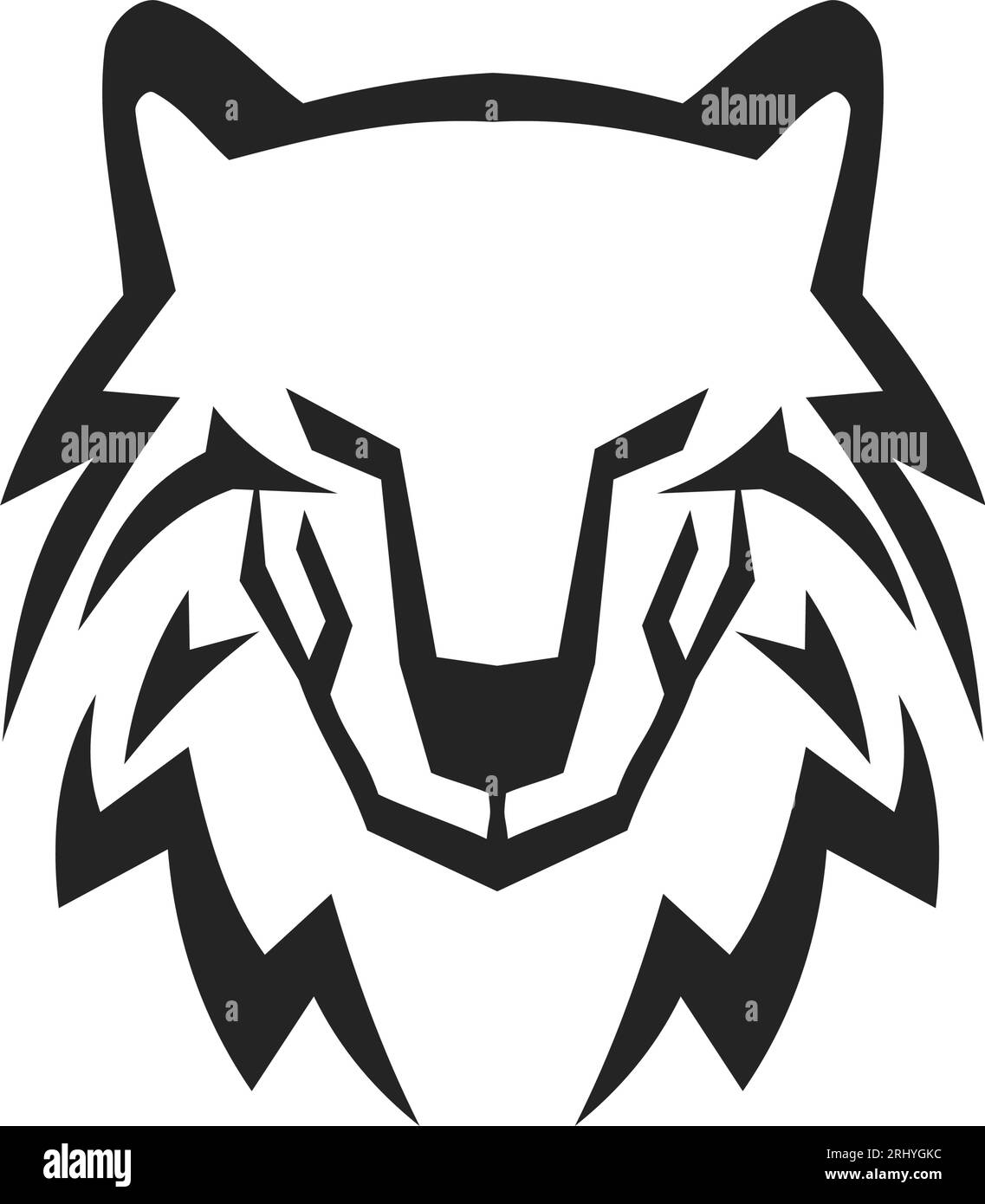 Wolf logo template Isolated. Brand Identity. Icon Abstract Vector ...