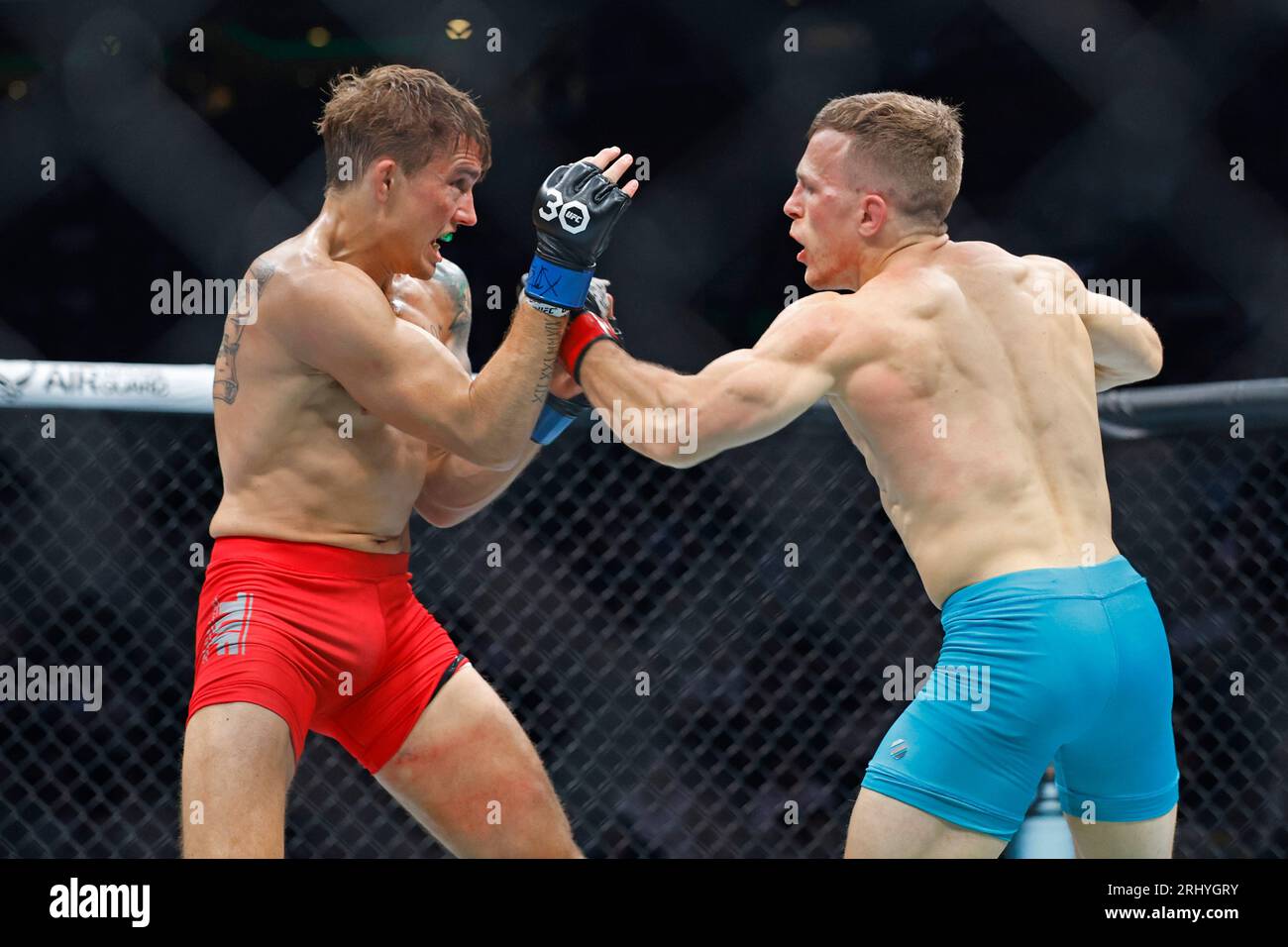 Brad Katona, right, in action against Cody Gibson during a UFC 292 ...