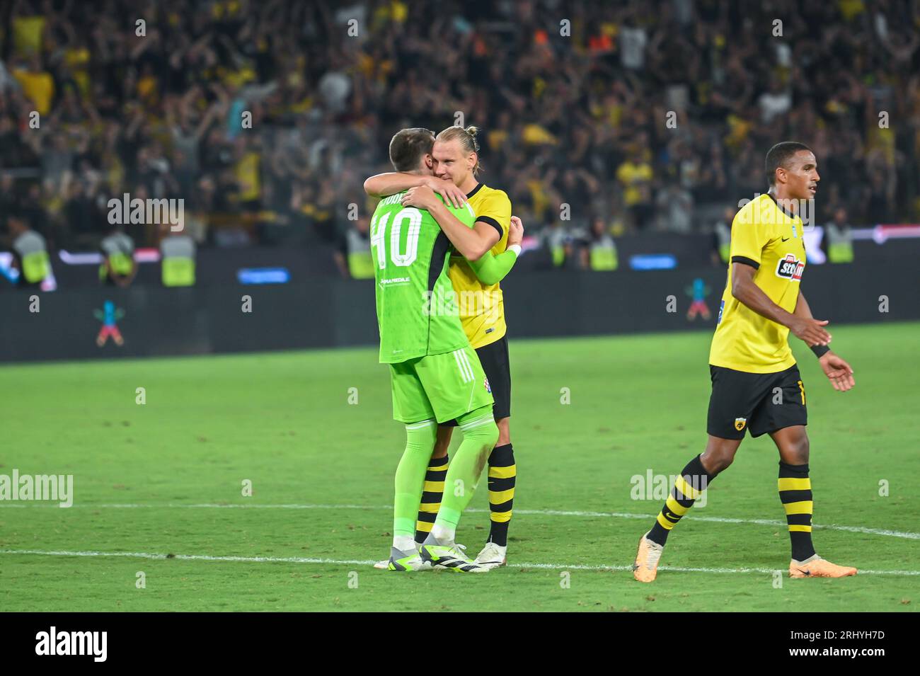 Athens, Lombardy, Greece. 19th Aug, 2023. 21 DOMAGOJ VIDA of AEK FC ...