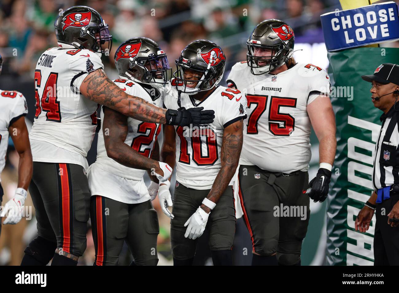 Tampa Bay Buccaneers wide receiver Trey Palmer (10) celebrates with ...