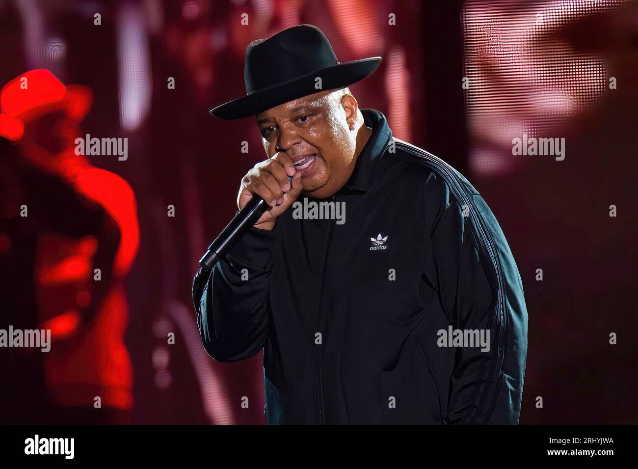 Rapper Joseph Simmons of Run DMC perform at Hip-Hop 50 Live ...