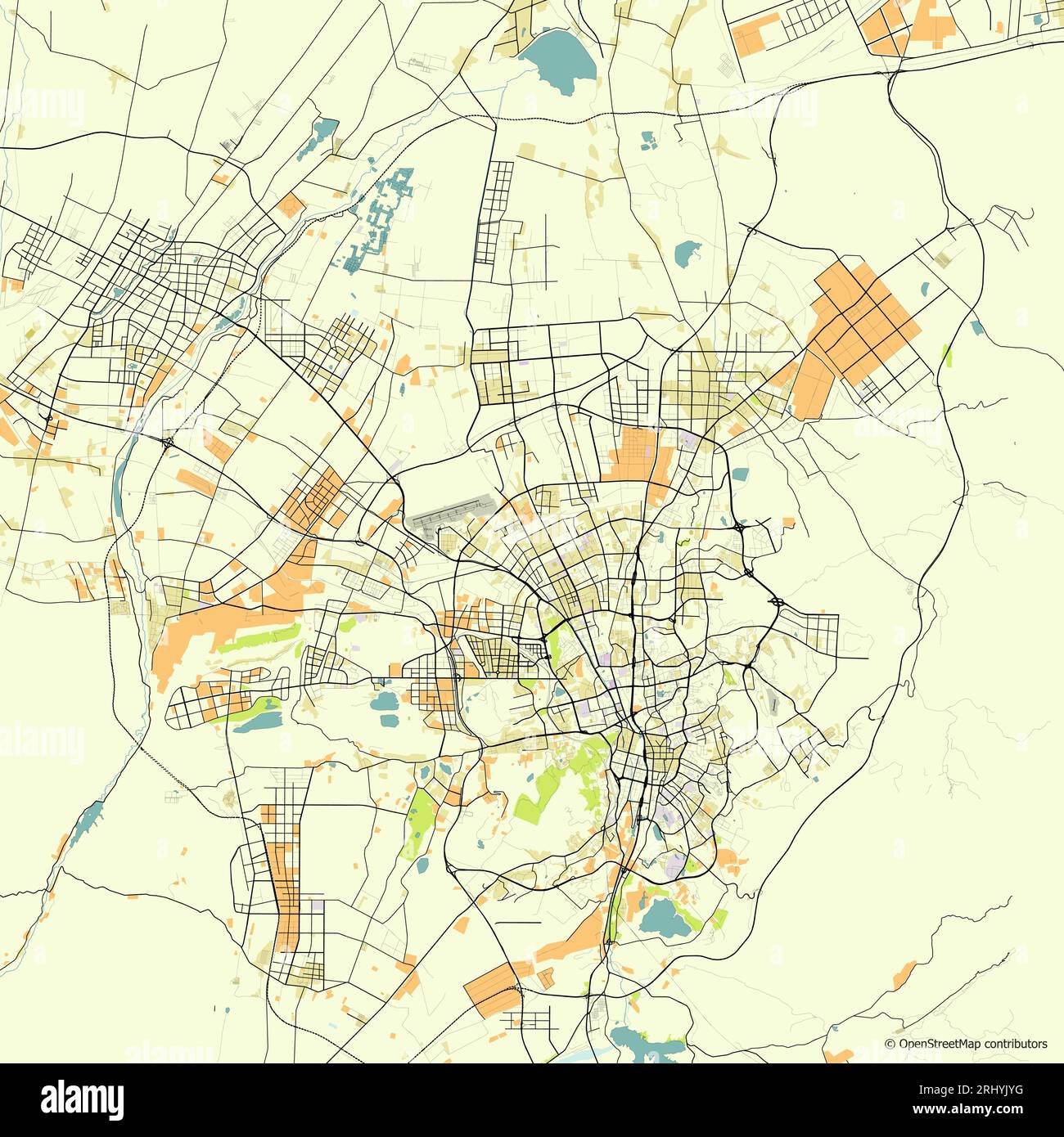 Urumqi map vector hi-res stock photography and images - Alamy