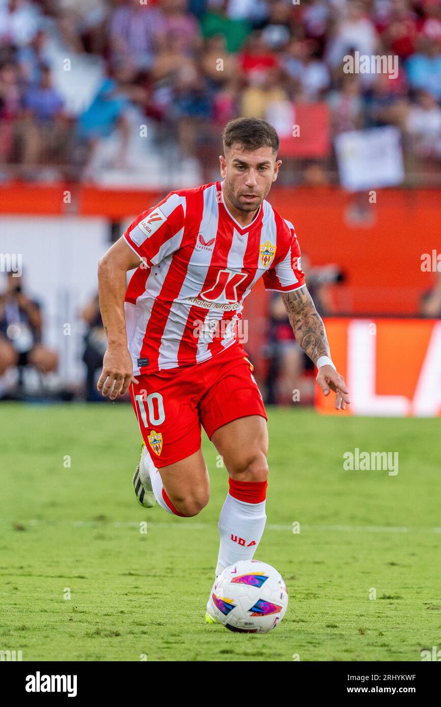 Almeria, Spain. 19th Aug, 2023. Adrian Embarba seen in action during ...