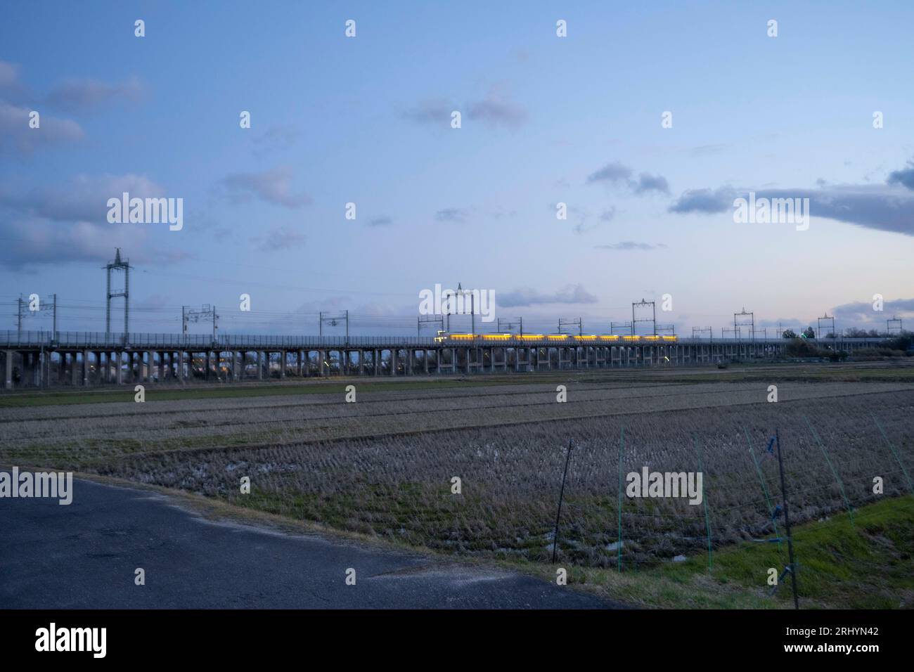 Otsu, Shiga Prefecture, Japan. 18th Mar, 2023. A JR West commuter train ...
