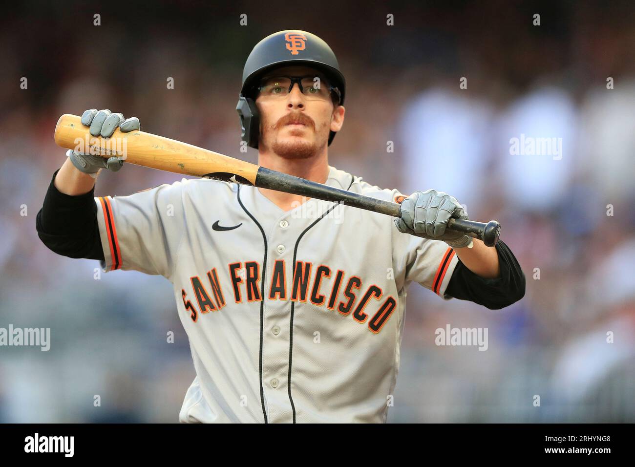 ATLANTA, GA - AUGUST 19: San Francisco Giants right fielder Wade ...