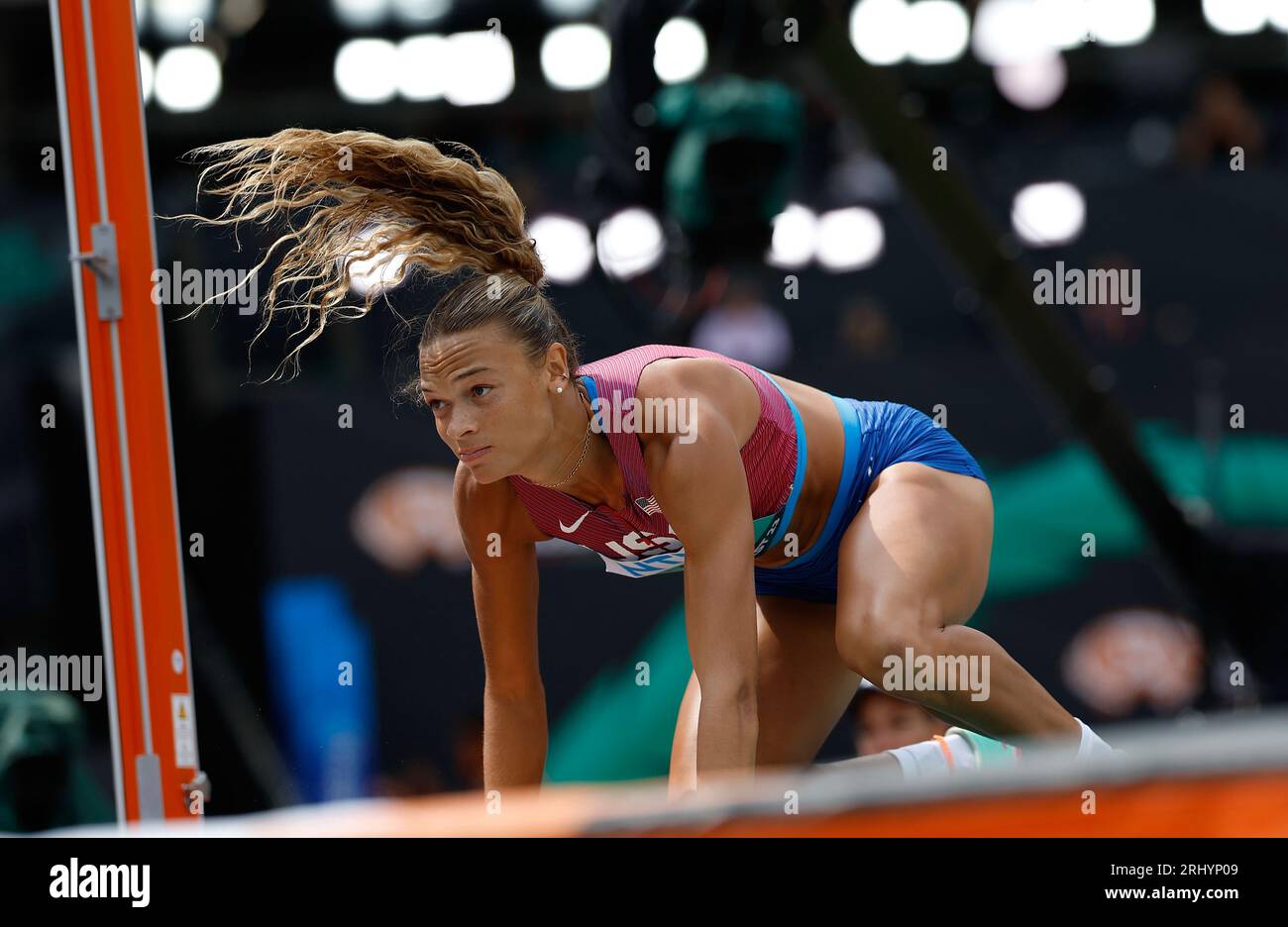 Budapest. 19th Aug, 2023. Anna Hall of the United States competes ...