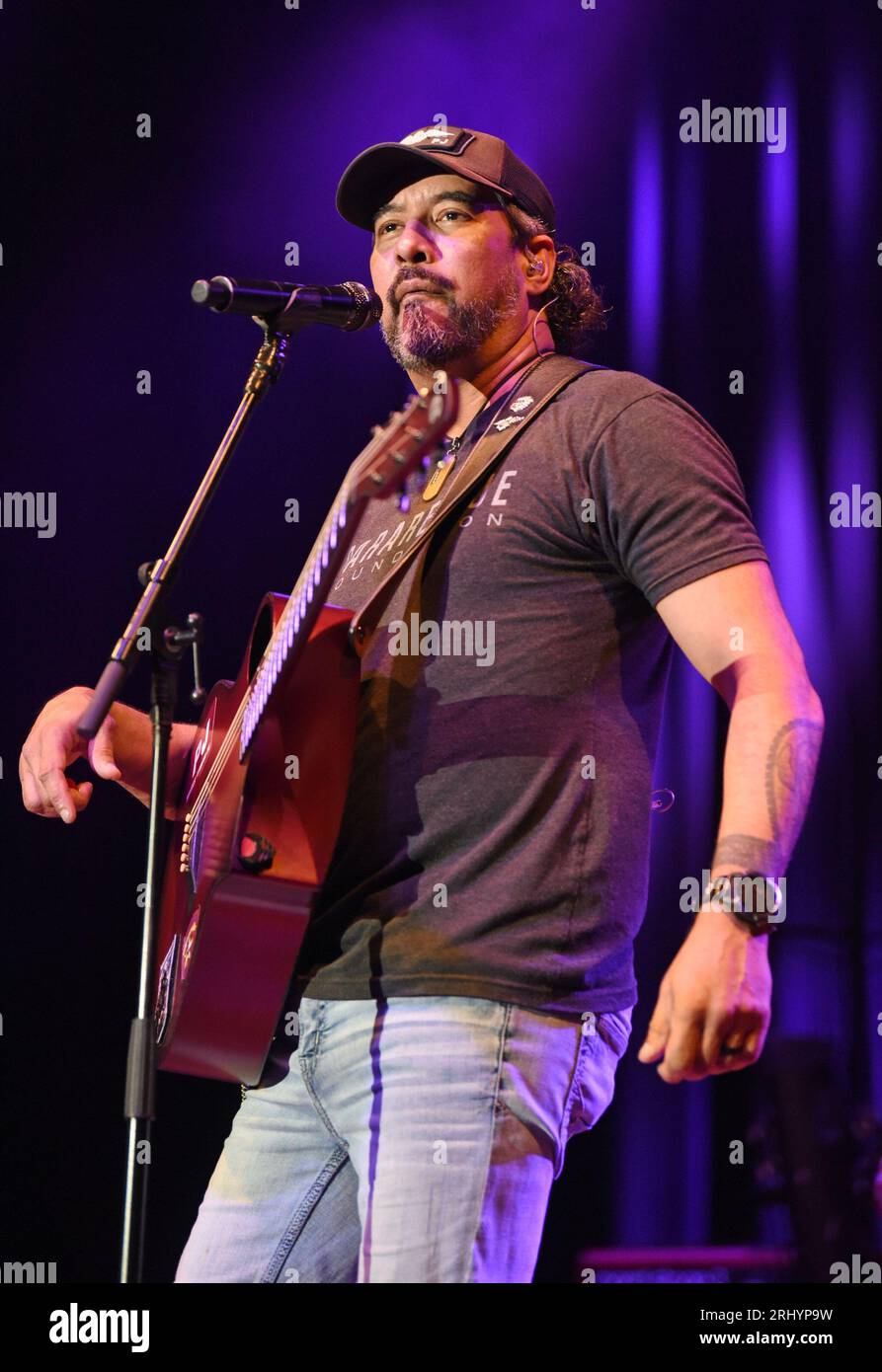Hiawassee, GA, USA. 19th Aug, 2023. Donovan Chapman on stage for ...