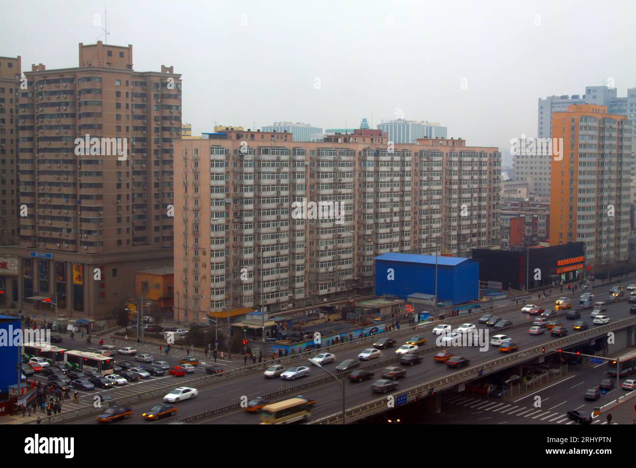 building and road, city scenery in Beijing Stock Photo - Alamy