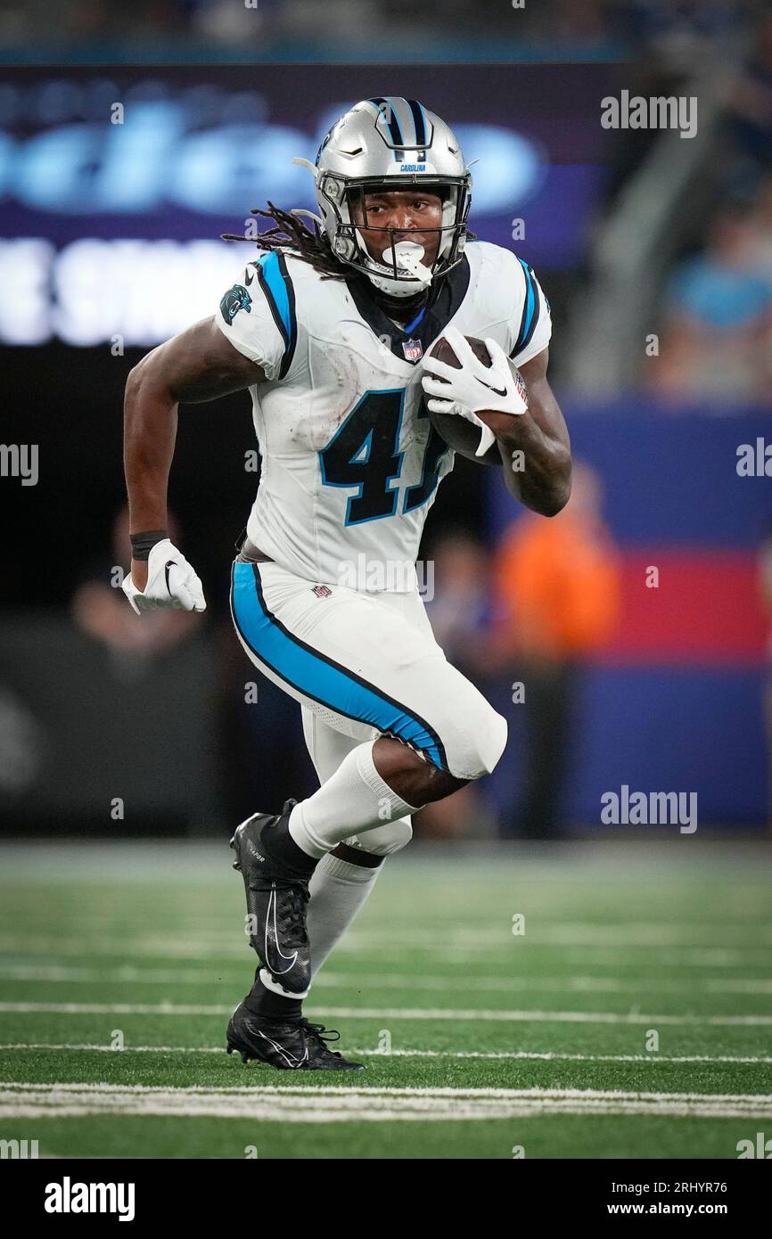 Carolina Panthers running back Spencer Brown runs with the ball an NFL ...