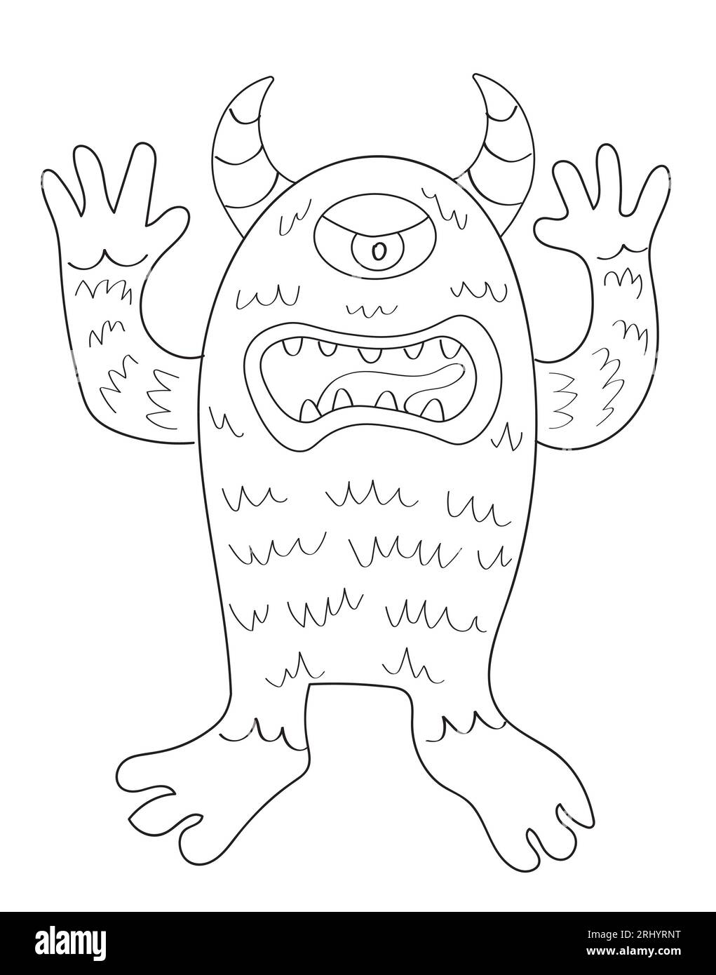 One Eyed Monster Drawing One Eyed Monster Cartoon Character / One Eyed