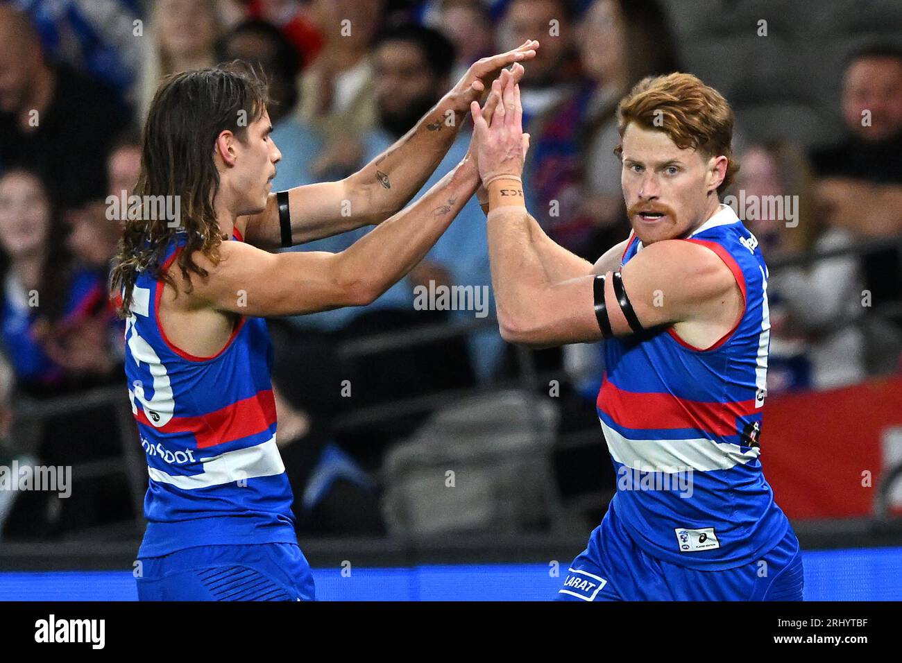 Melbourne, Australia. 20th Aug, 2023. Oskar Baker of Western Bulldogs ...