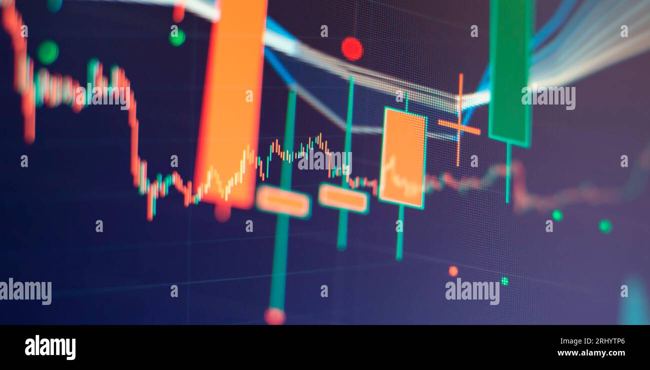 Economy trends background for business idea and all art work design ...