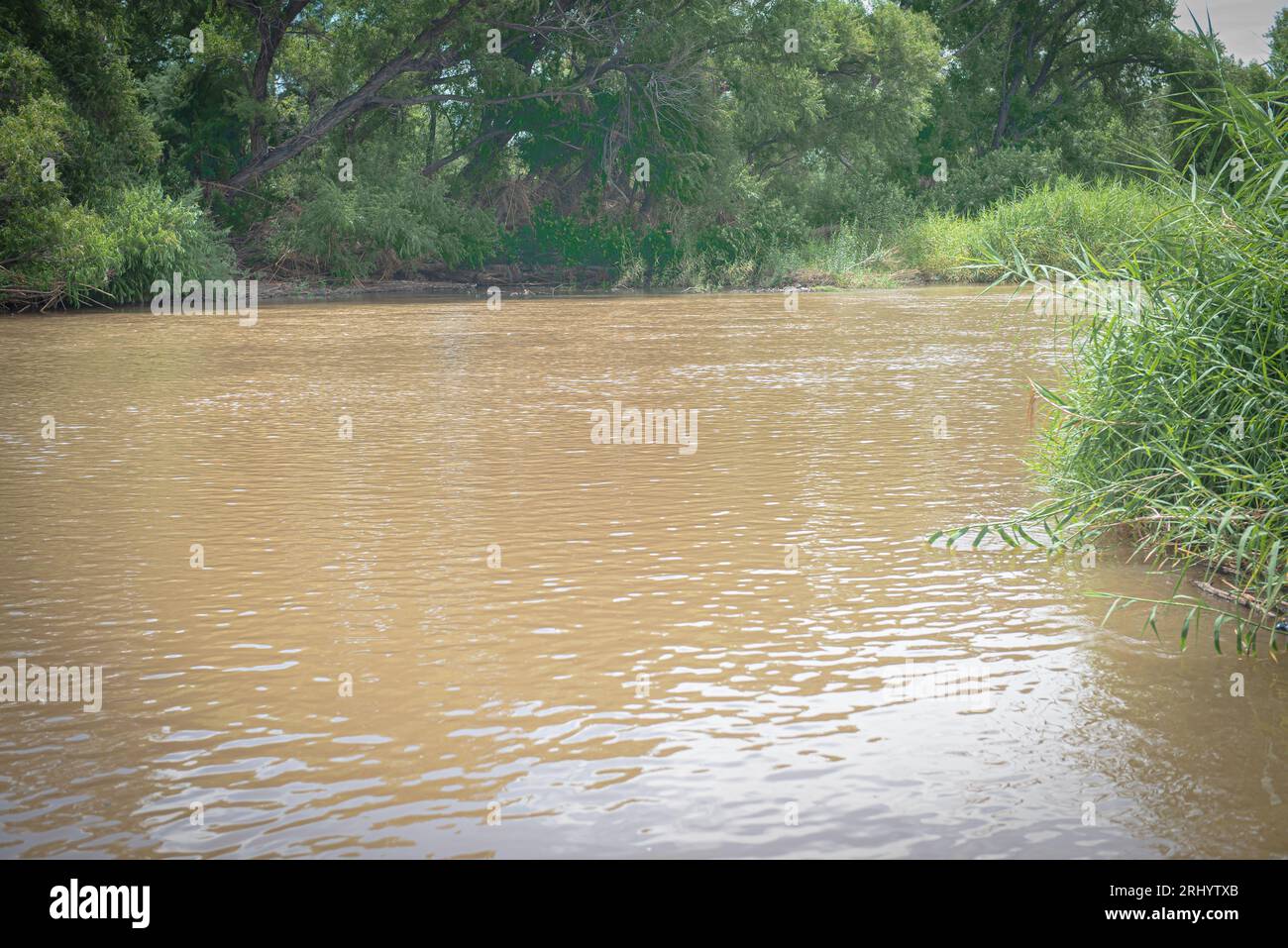 Verde river flowing after rain Stock Photo - Alamy