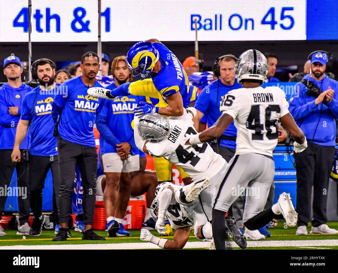 August 19, 2023 Inglewood, CA.Los Angeles Rams wide receiver Austin ...