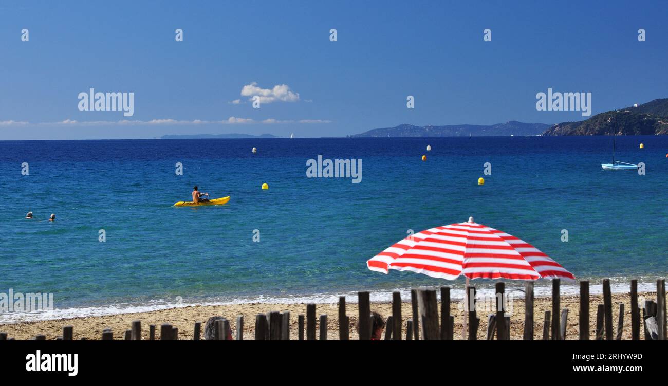 Beach of Gigaro La Croix Valmer Var France Stock Photo - Alamy