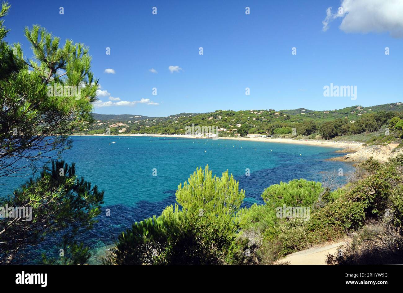 Beach of Gigaro La Croix Valmer Var France Stock Photo - Alamy