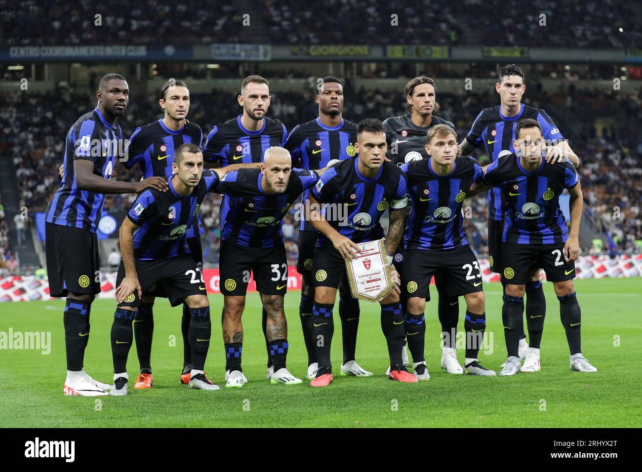 Mediolan, Italy. 19th Aug, 2023. Team Inter seen during SERIE A TIM ...