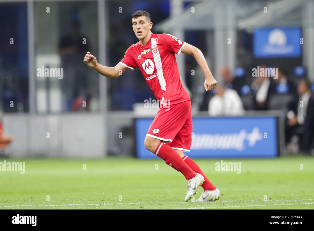 Mediolan, Italy. 19th Aug, 2023. Mirco Maric of AC Monza seen during ...