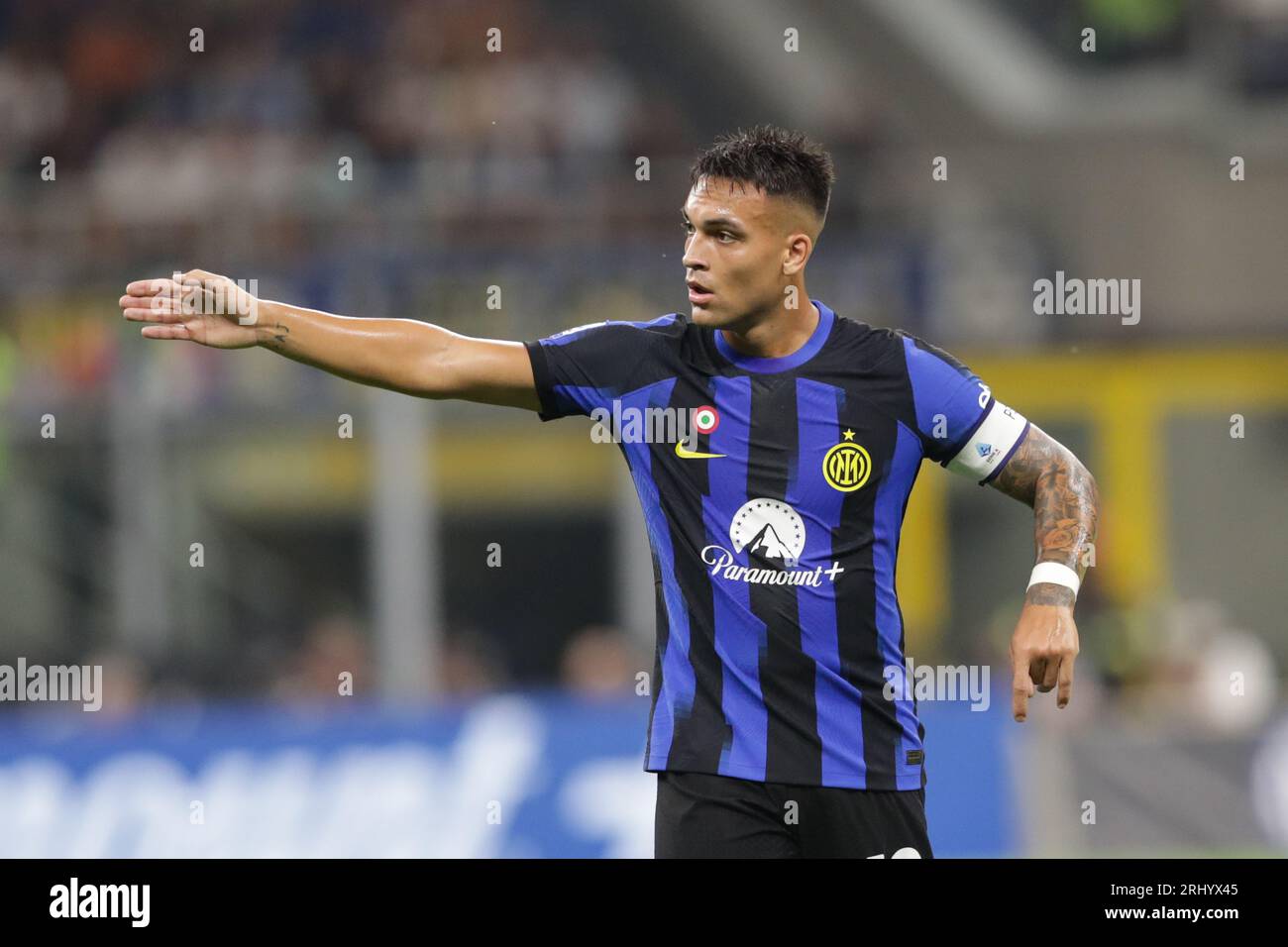 Mediolan, Italy. 19th Aug, 2023. Lautaro Martinez of Inter seen during ...