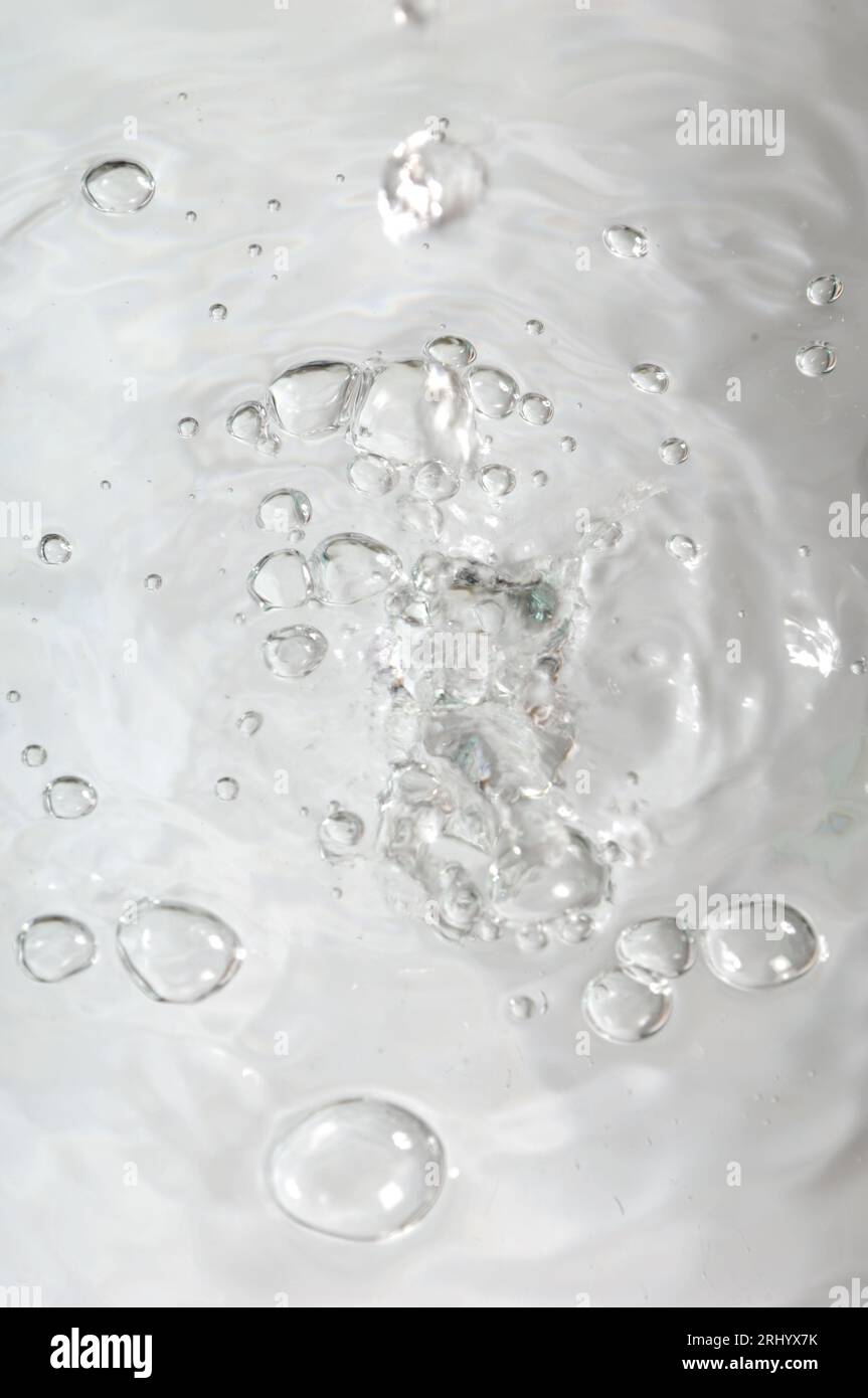 Water with air bubbles in the water line Stock Photo - Alamy