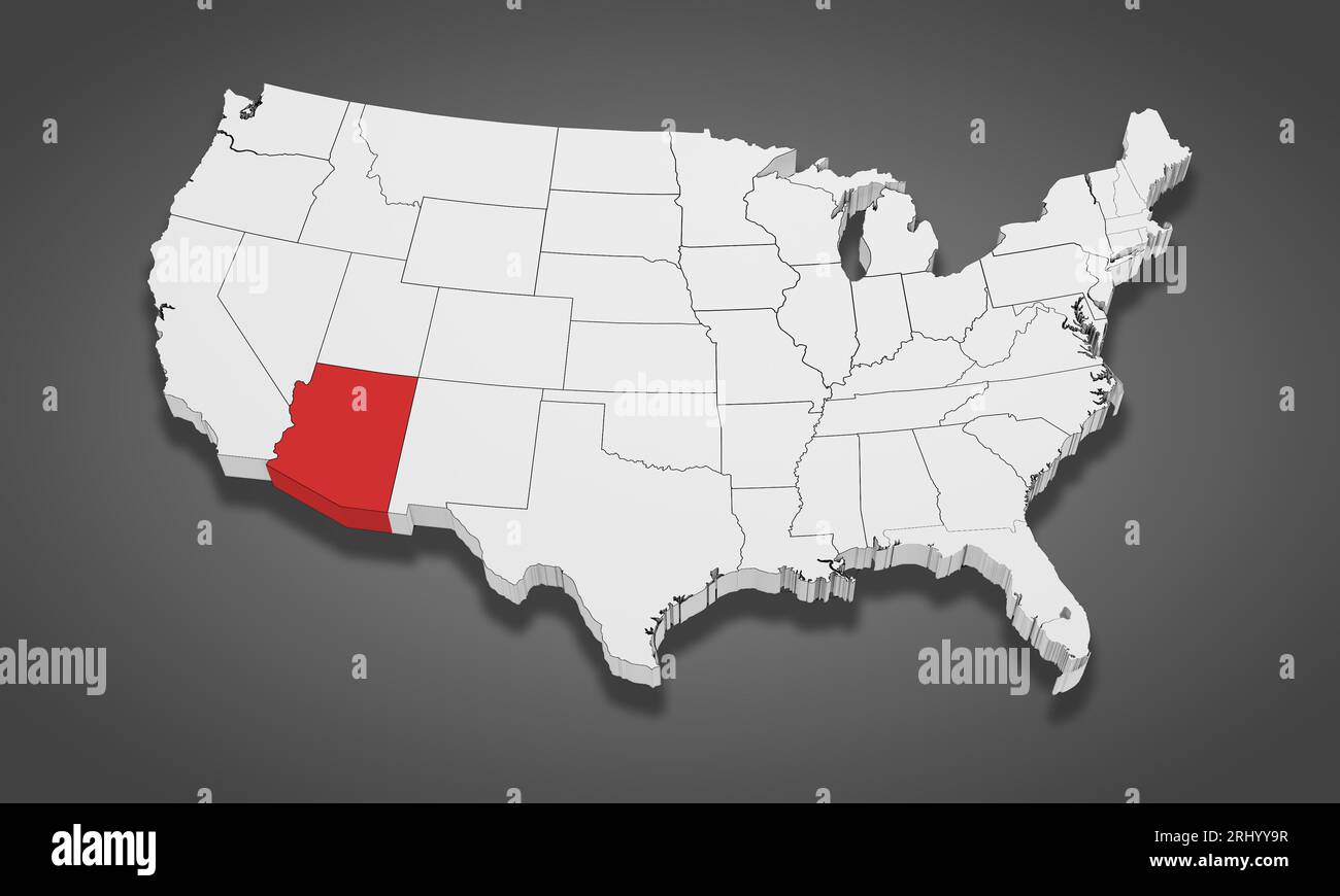 Arizona map border hi-res stock photography and images - Alamy